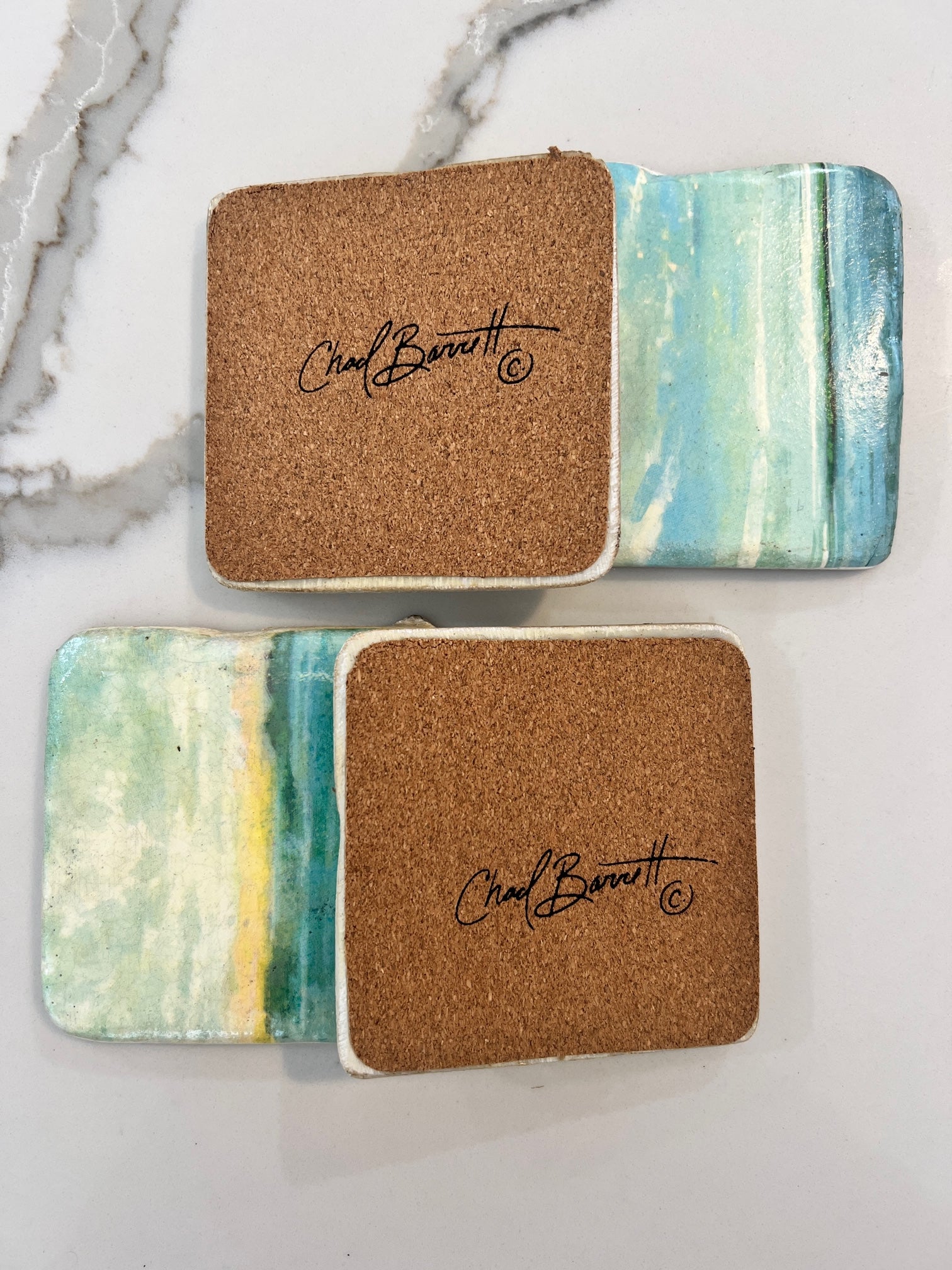 Chad Barrett Coasters - Set 4 – Eclectic Goods Inc.